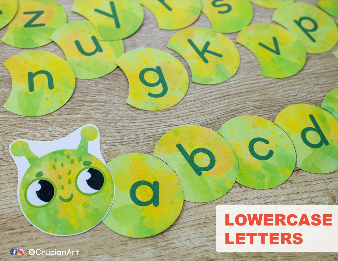 Caterpillar Alphabet Printable Activity for Preschool | Etsy