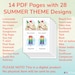 Summer Words 3-part Cards. Printable Learning Flashcards - Etsy