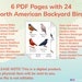 North American Backyard Birds Flash Cards. Printable Learning Materials ...