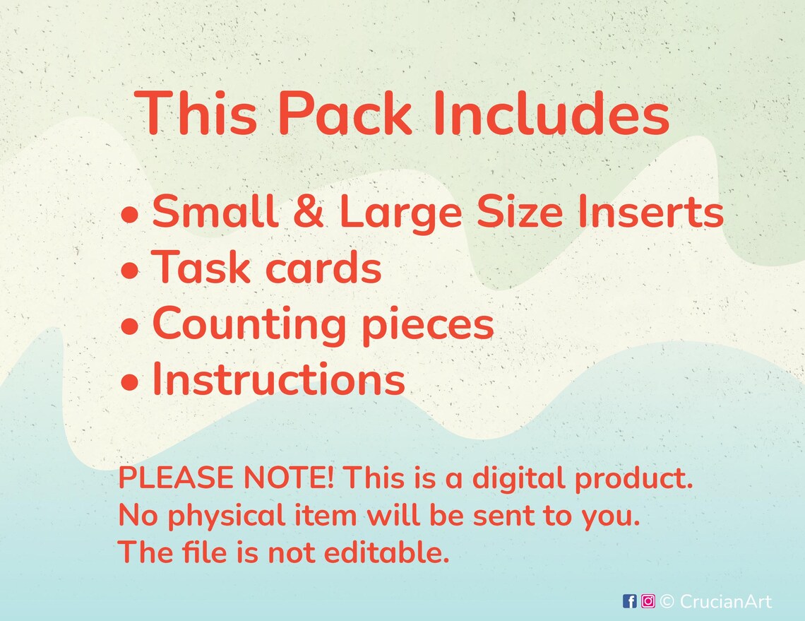 Mouse Flisat Insert: Sort and Count up to 12 Printable Activity for ...