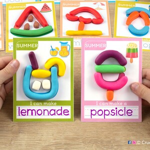 Summer Playdough Mats. Printable Play Dough Activity. Toddler Preschool ...