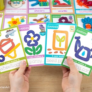 Garden Playdough Mats. Printable Play Dough Kid Activity. Toddler ...