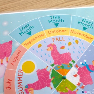 Seasons and Months of the Year Printable Acitivty for Girls. Preschool ...