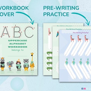 Uppercase Alphabet Workbook: Printable Tracing Worksheets for ...