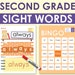 2nd Grade DOLCH Sight Words. Printable Second Grade Dolch Sight Word ...