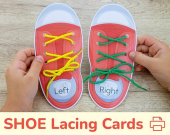 Shoe Lacing Cards - Etsy