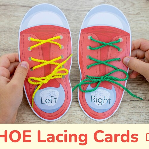 Shapes Printable Lacing Cards. Toddler and Preschool Fine - Etsy