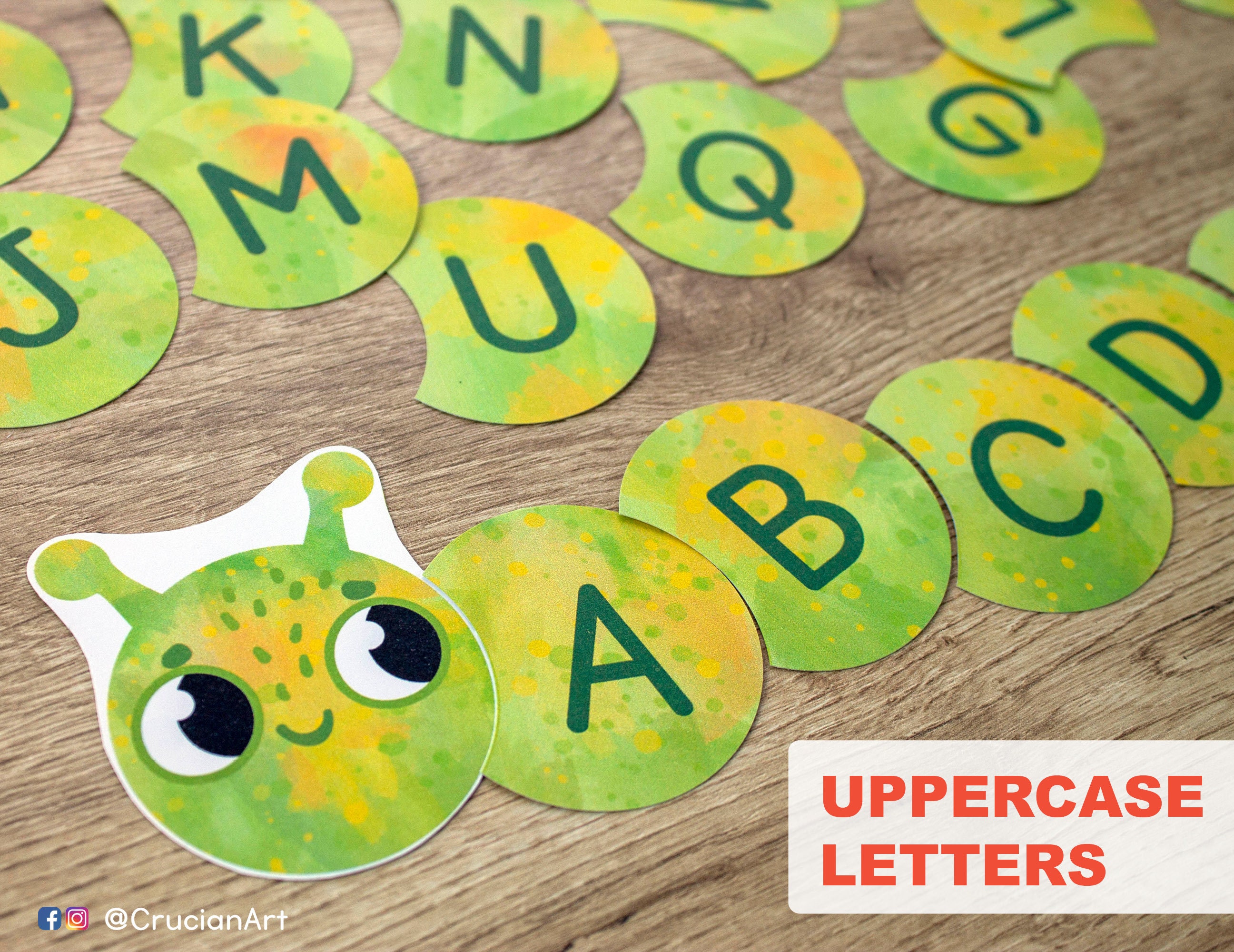 Caterpillar Alphabet Printable Activity for Preschool | Etsy