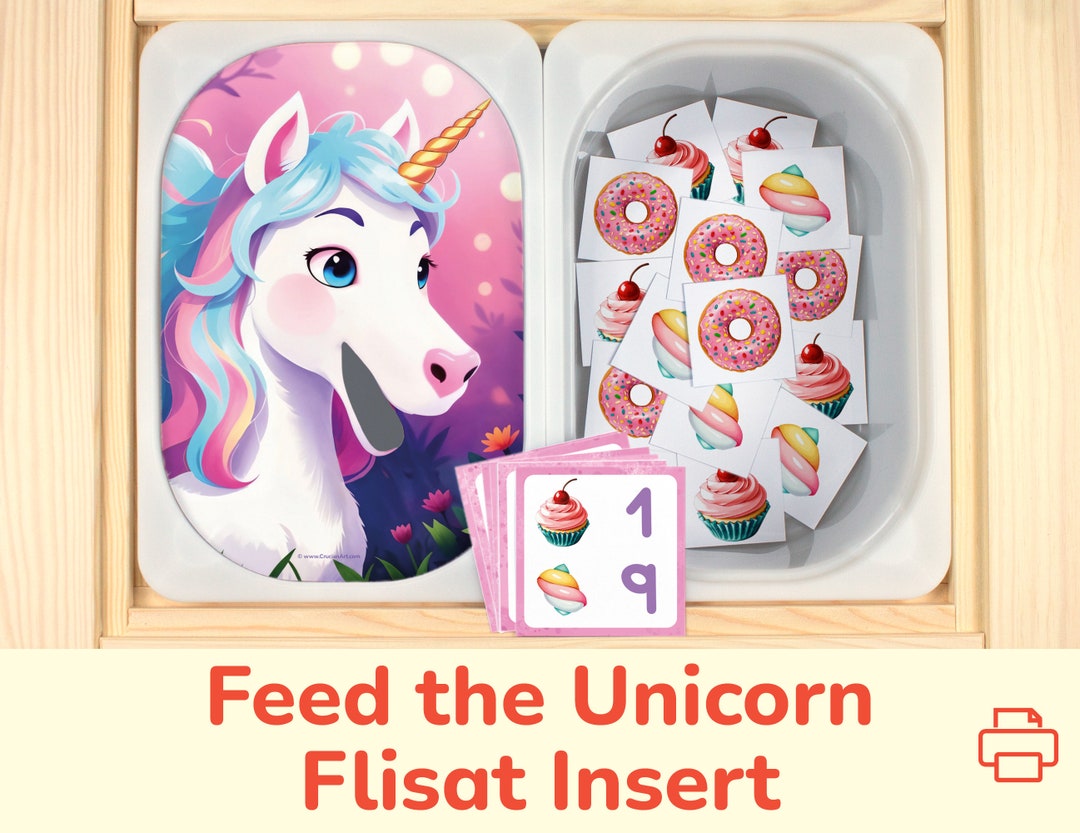 Treats for Magical Unicorn Flisat Insert: Sort and Count to 12 ...