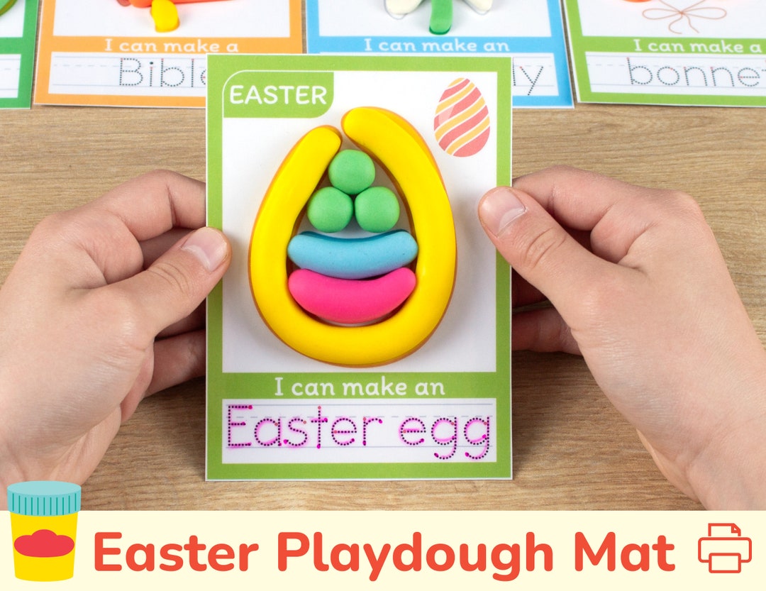 Easter Playdough Mats. Printable Play Dough Activity for Toddlers ...