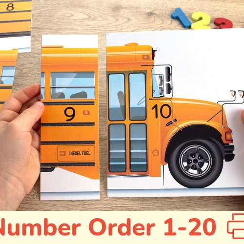 Numbers 1-20 Matching Printable Activity. Number Match Toddler - Etsy