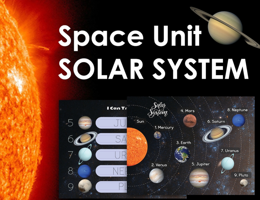 Solar System Printable for Preschool Pre-k Kindergarten - Etsy