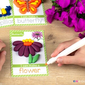 Life Cycle of Butterfly Playdough Mats: Printable Play Dough Activity ...