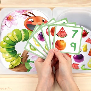 Feed the Hungry Caterpillar Flisat Insert: Sort and Count to 12 ...