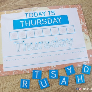 Days of the Week Printable Activity. Circle Time Homeschool, Preschool ...