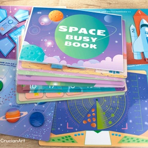 Space Busy Book. Printable Preschool, Pre-k, Kindergarten Learning ...