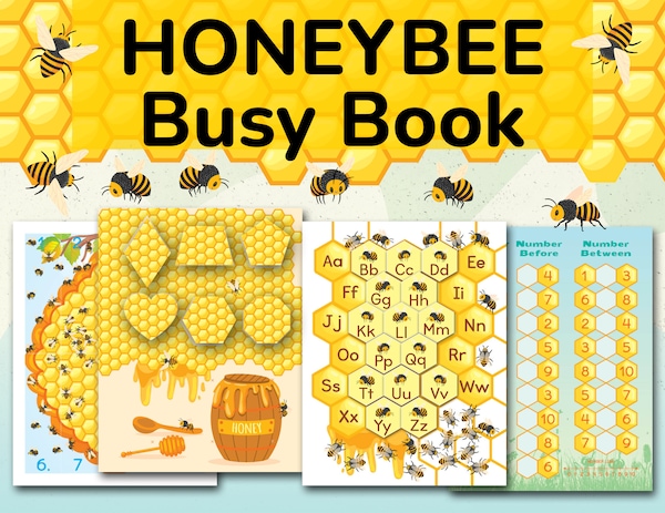 Life Cycle of a Honey Bee Printable, Bee Science Unit Study, Honey Bee ...
