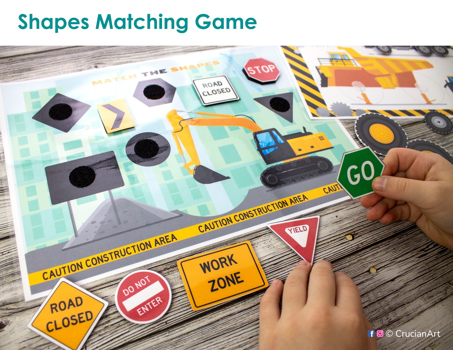 Construction Vehicles Sorting & Matching Printable Busy Book. | Etsy