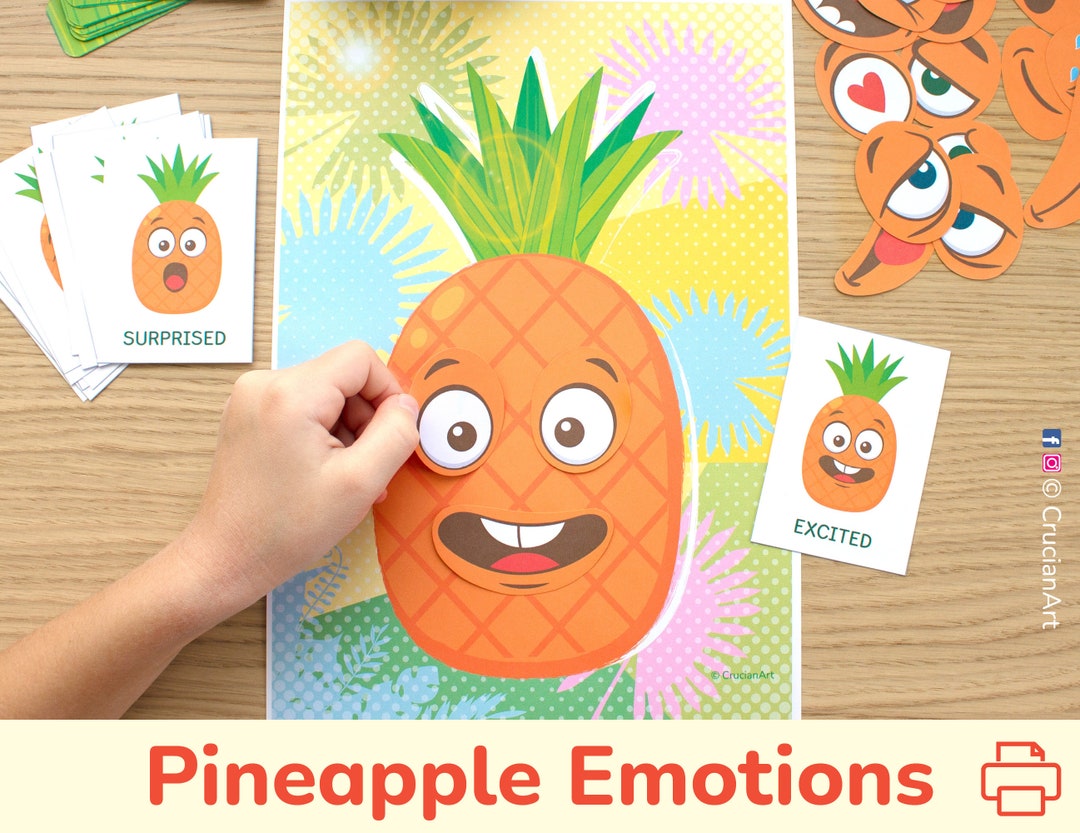 Emotions and Feelings Printable Activity. Pineapple Theme Toddler ...