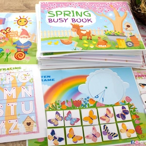 Four Seasons Bundle: Fall, Winter, Spring & Summer Busy Book. Preschool ...