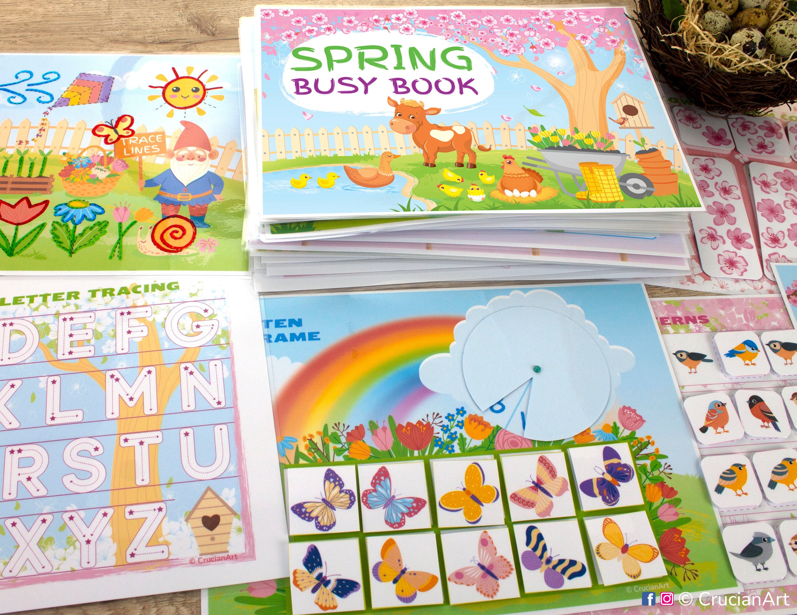 Four Seasons Bundle: Fall, Winter, Spring & Summer Busy Book. Preschool ...