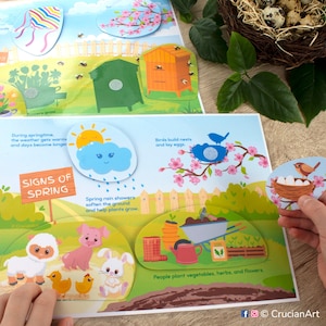 Spring Busy Book. Printable Preschool Activity Book. Preschool ...