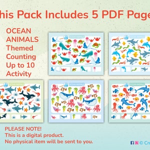 Ocean Animals I Spy Counting Activity. Under the Sea Homeschool ...