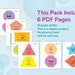 Shapes Printable Lacing Cards. Toddler and Preschool Fine Motor Skill ...