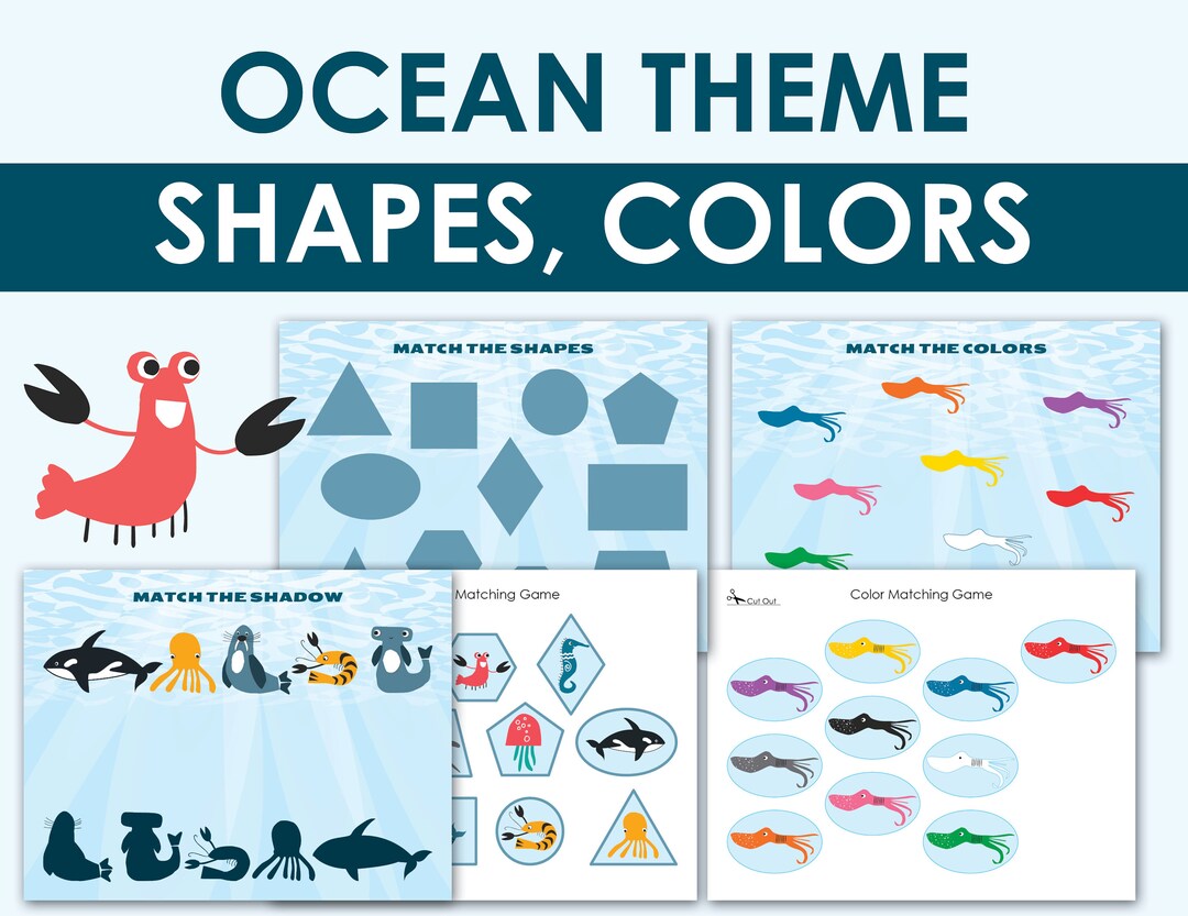Shape & Color Sort for Toddler. Matching Printable Worksheet | Learning ...