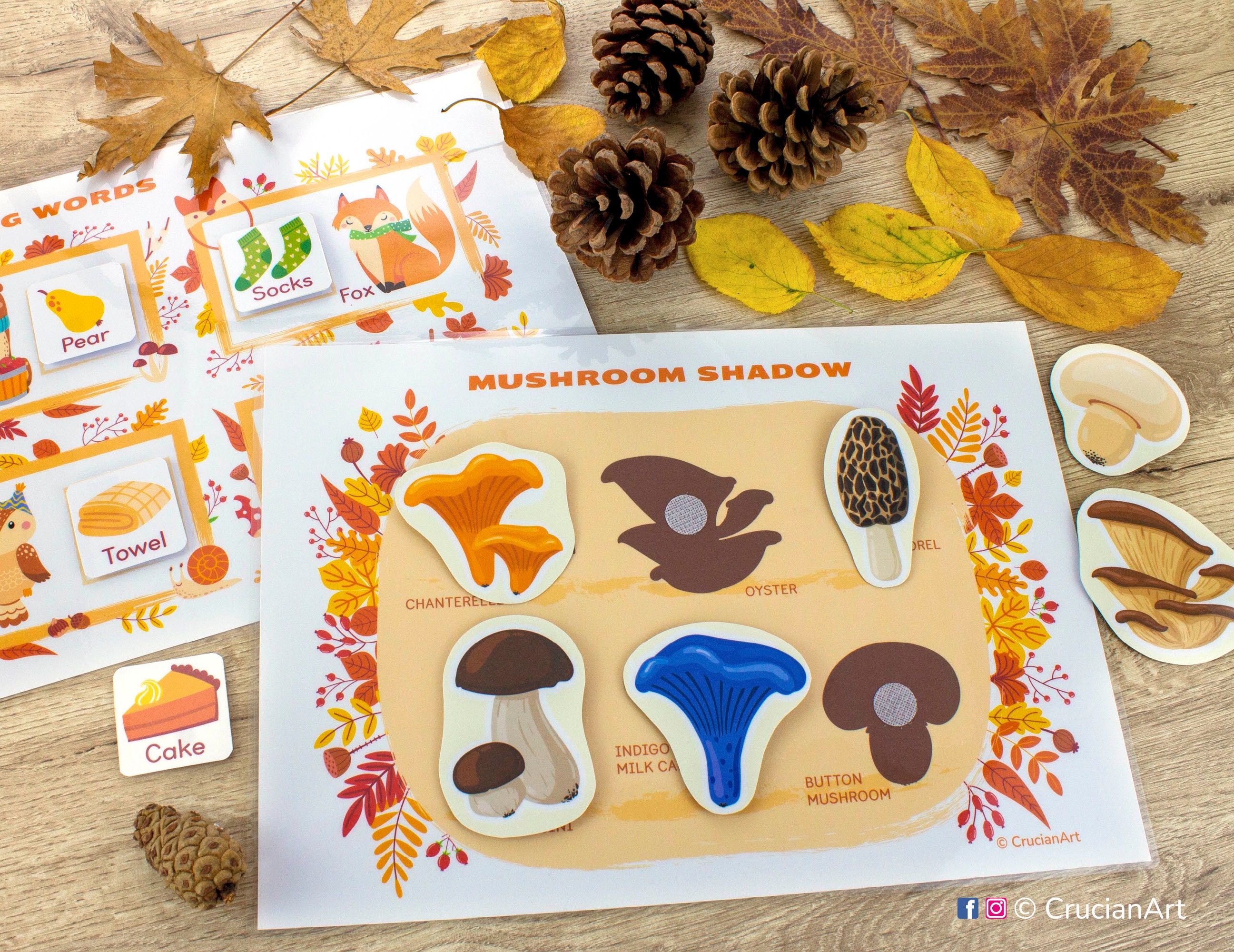 Fall Busy Book: Preschool Homeschool Printables, Preschool Printable ...
