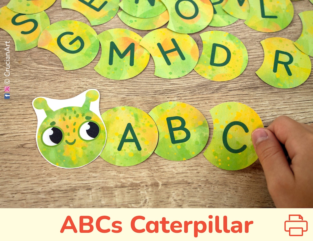 Caterpillar Alphabet Printable Activity for Preschool, Toddler ...