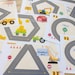 2D Shapes Printable Road Mat for Boys. Construction Truck Tracing ...