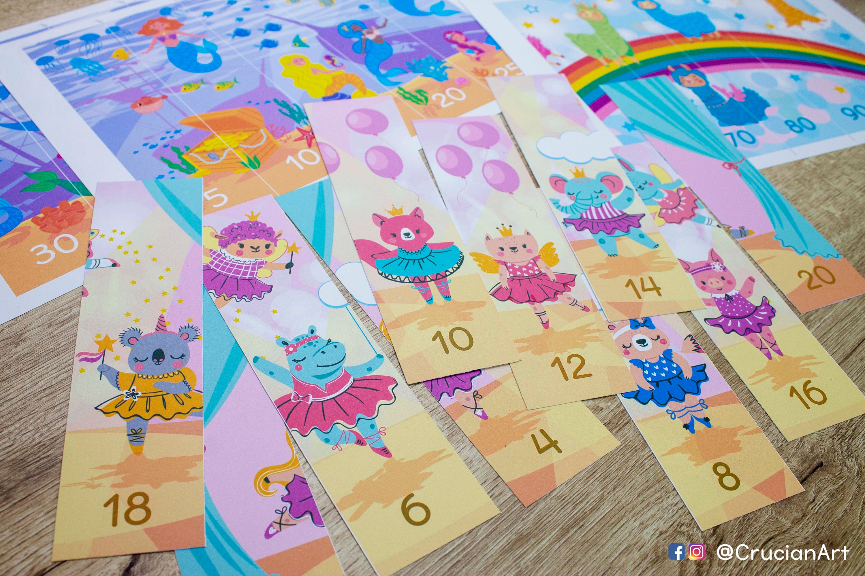 Skip Count by 2s 5s 10s. Printable Number Skip Count Puzzle - Etsy