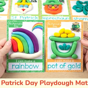Saint Patrick Day Playdough Mats. Printable Play Dough Activity ...