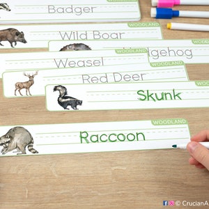 Woodland Animals Tracing Strips: Printable Educational Activities ...