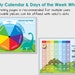 Dinosaur Themed Printable Calendar. Learning Circle Time Preschool ...
