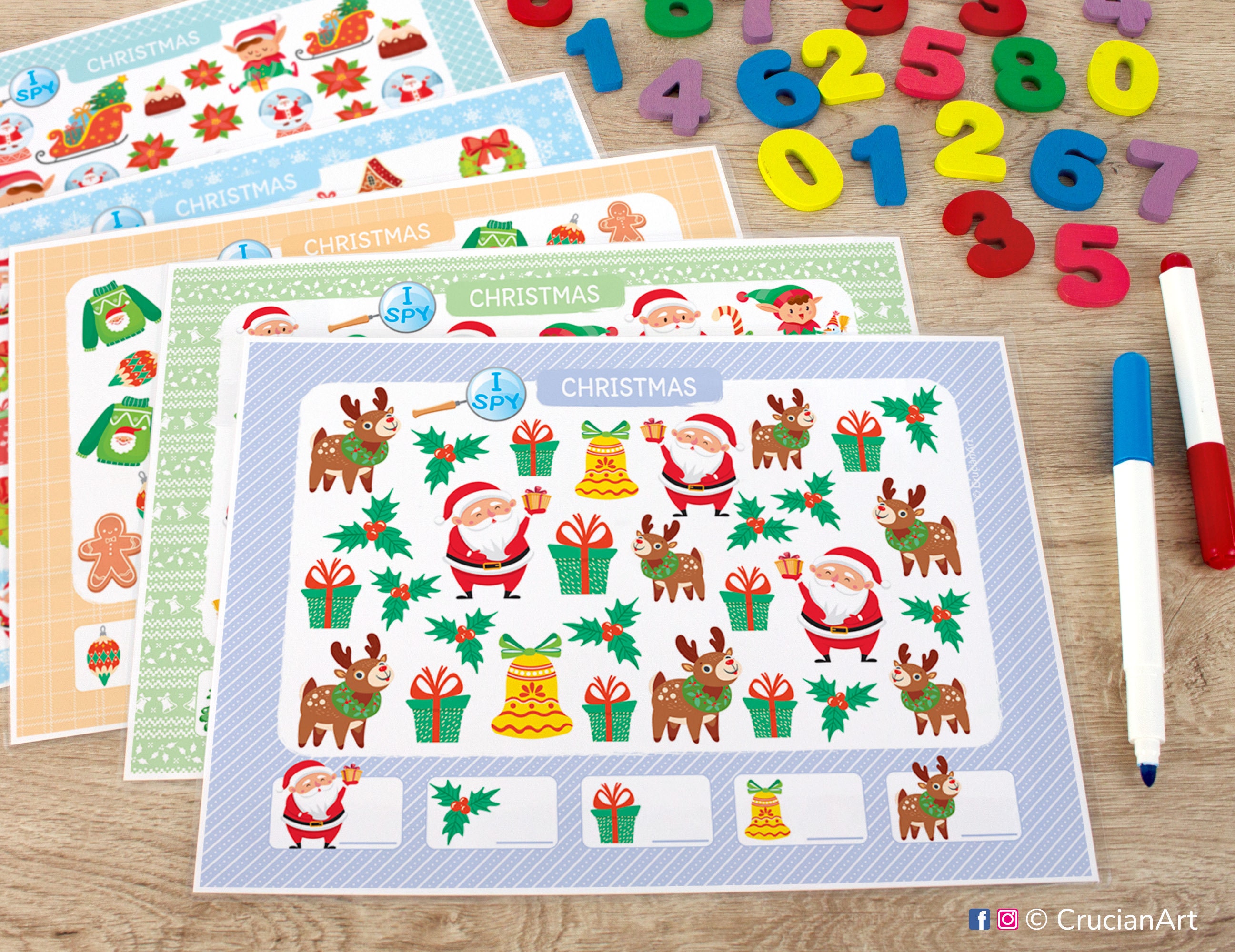 Christmas I Spy Activity. Winter Printable Count to 10 - Etsy