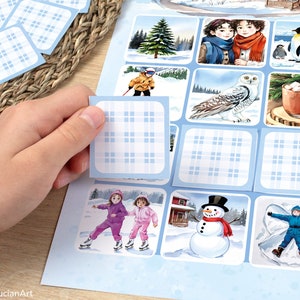 Winter Bingo Game: Printable Preschool, Kindergarten, Toddler Activity ...