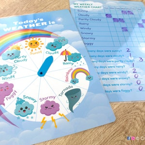 Weather Wheel Printable Toddler and Preschool Activity. Montessori ...