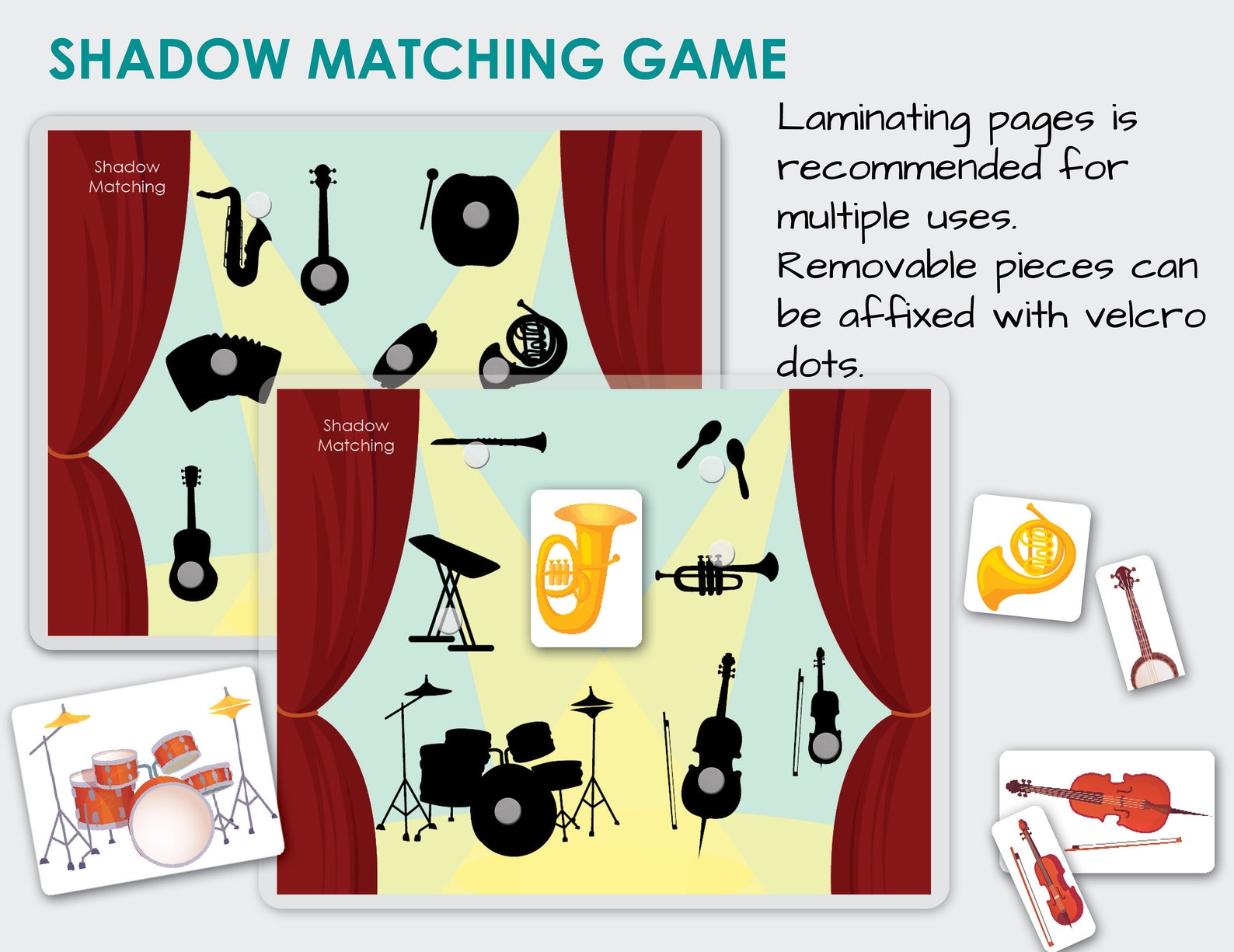 Music Busy Book. Printable Musical Instruments Learning Binder - Etsy