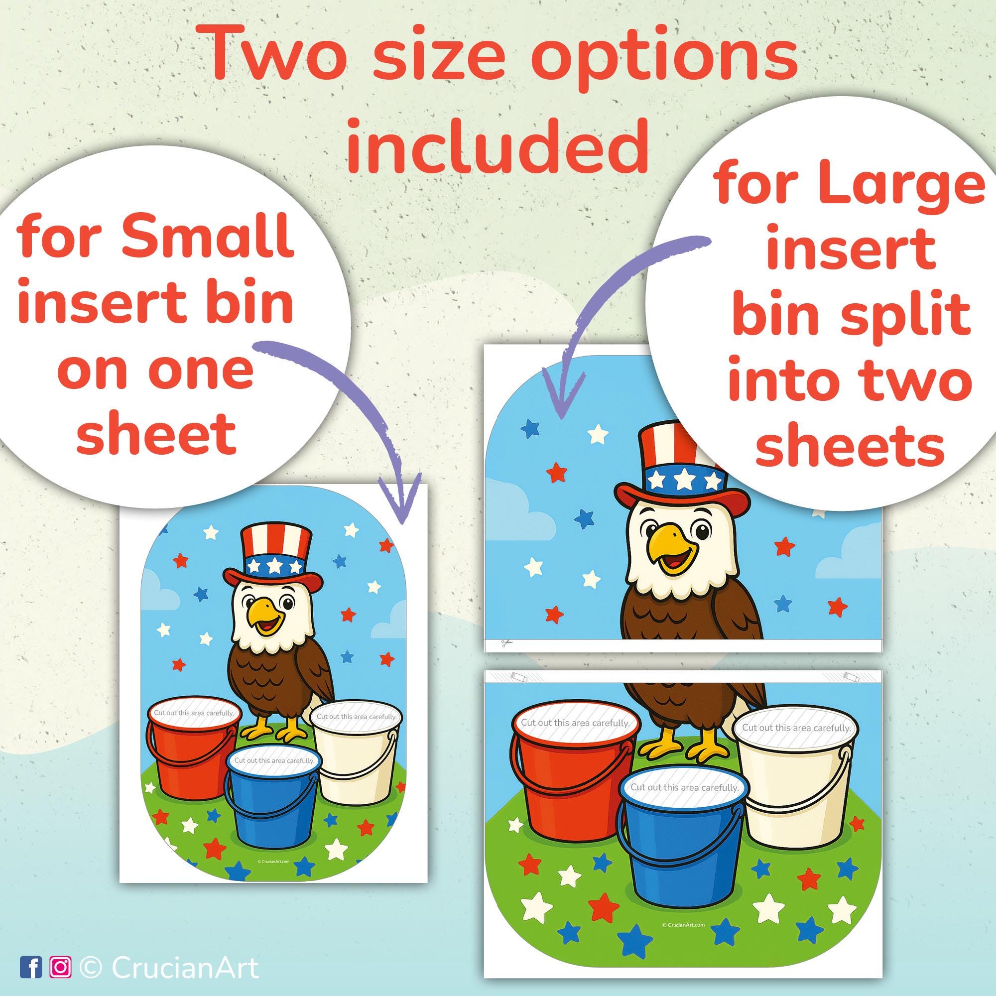 4th of July Star Color Sorting Activity: Independence Day Flisat Insert ...