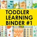 Toddler Learning Binder # 1. Printable Toddler Busy Binder. First ...