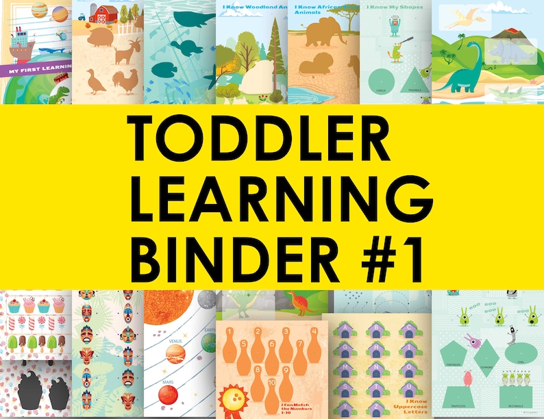 Toddler Learning Binder 1. Printable Toddler Busy Binder. - Etsy Canada