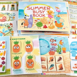 Four Seasons Bundle: Fall, Winter, Spring & Summer Busy Book. Preschool ...