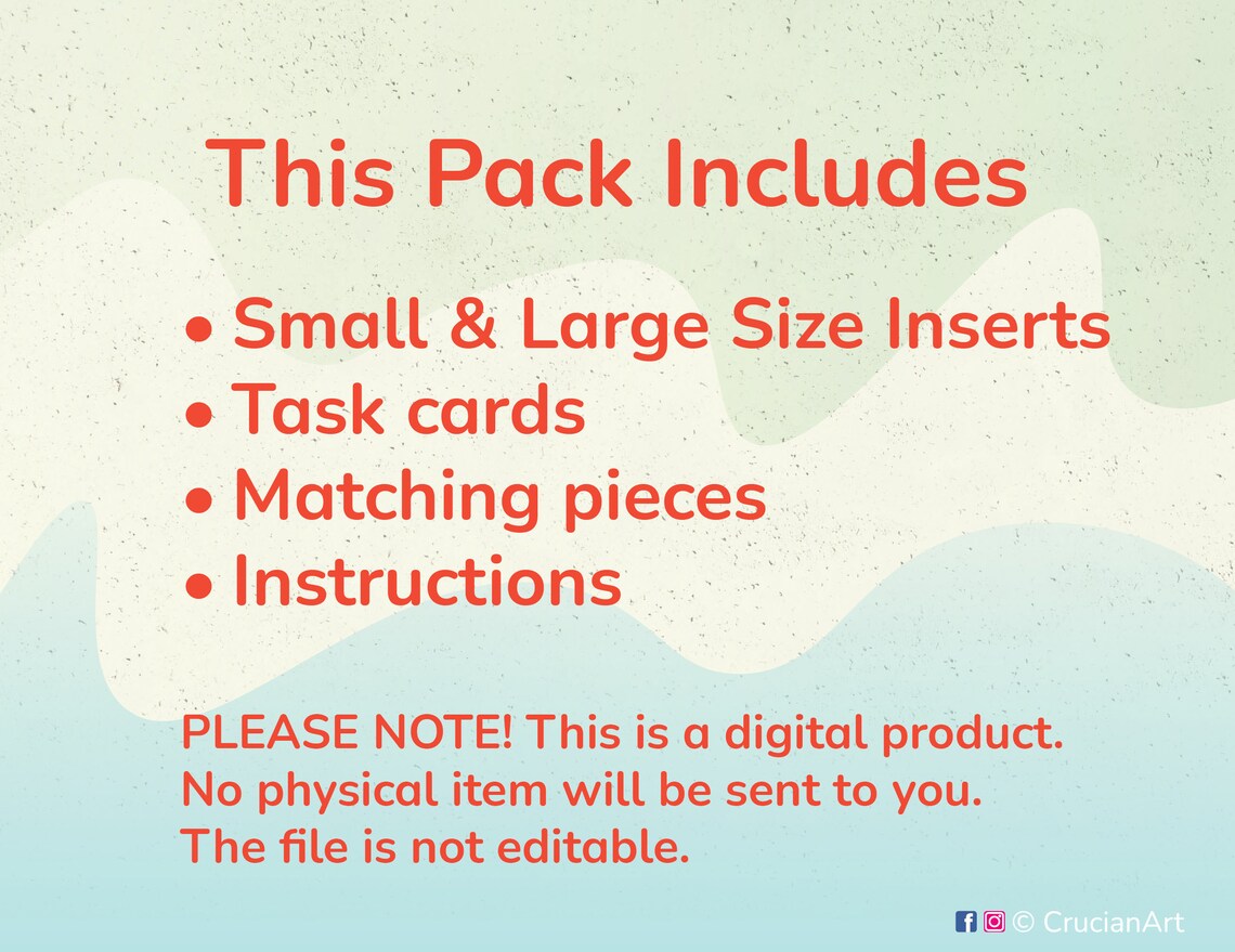 Feed the Seagull Flisat Insert: Matching Activity for Sensory Table ...