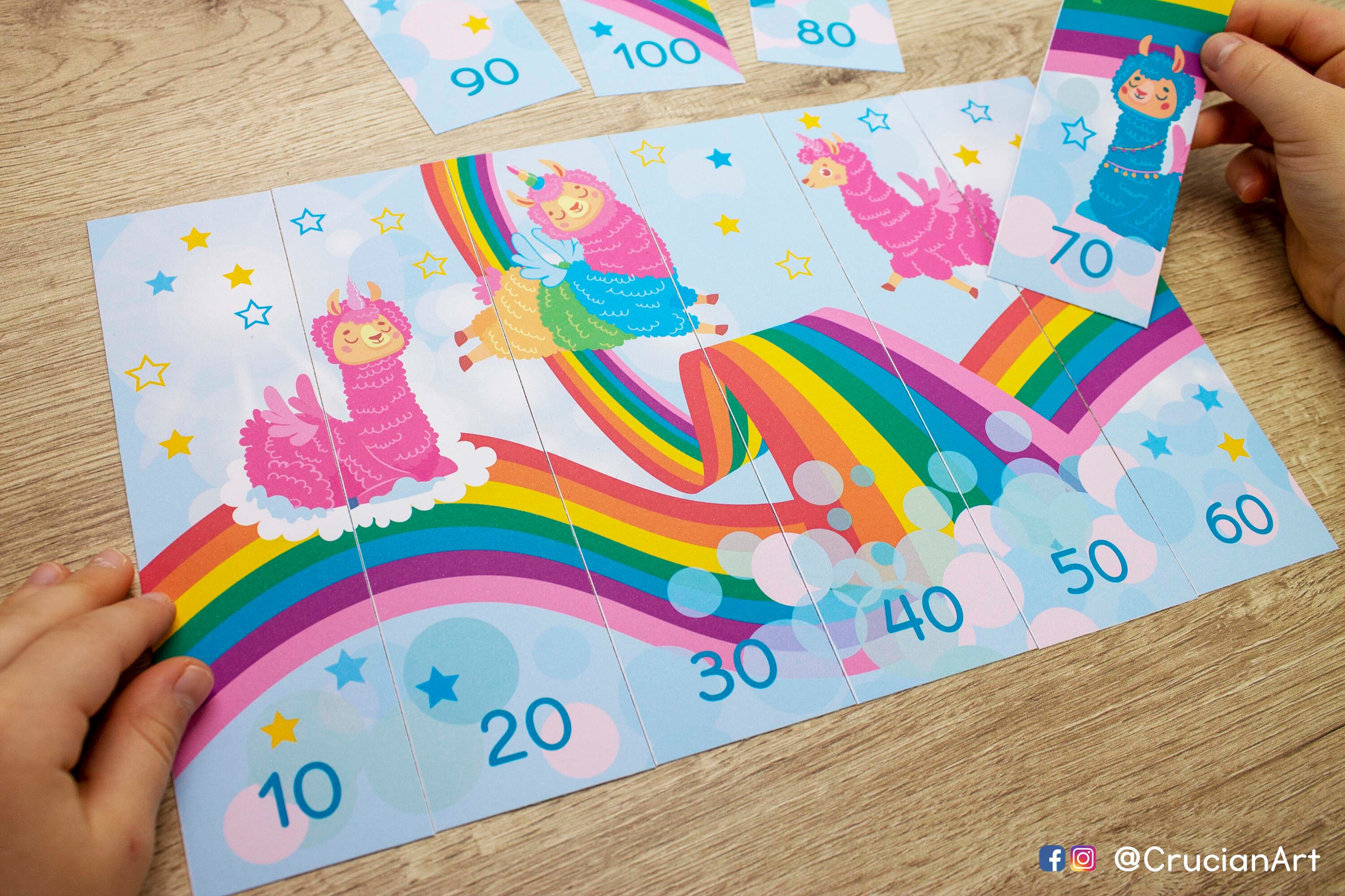 Skip Count by 2s 5s 10s. Printable Number Skip Count Puzzle - Etsy