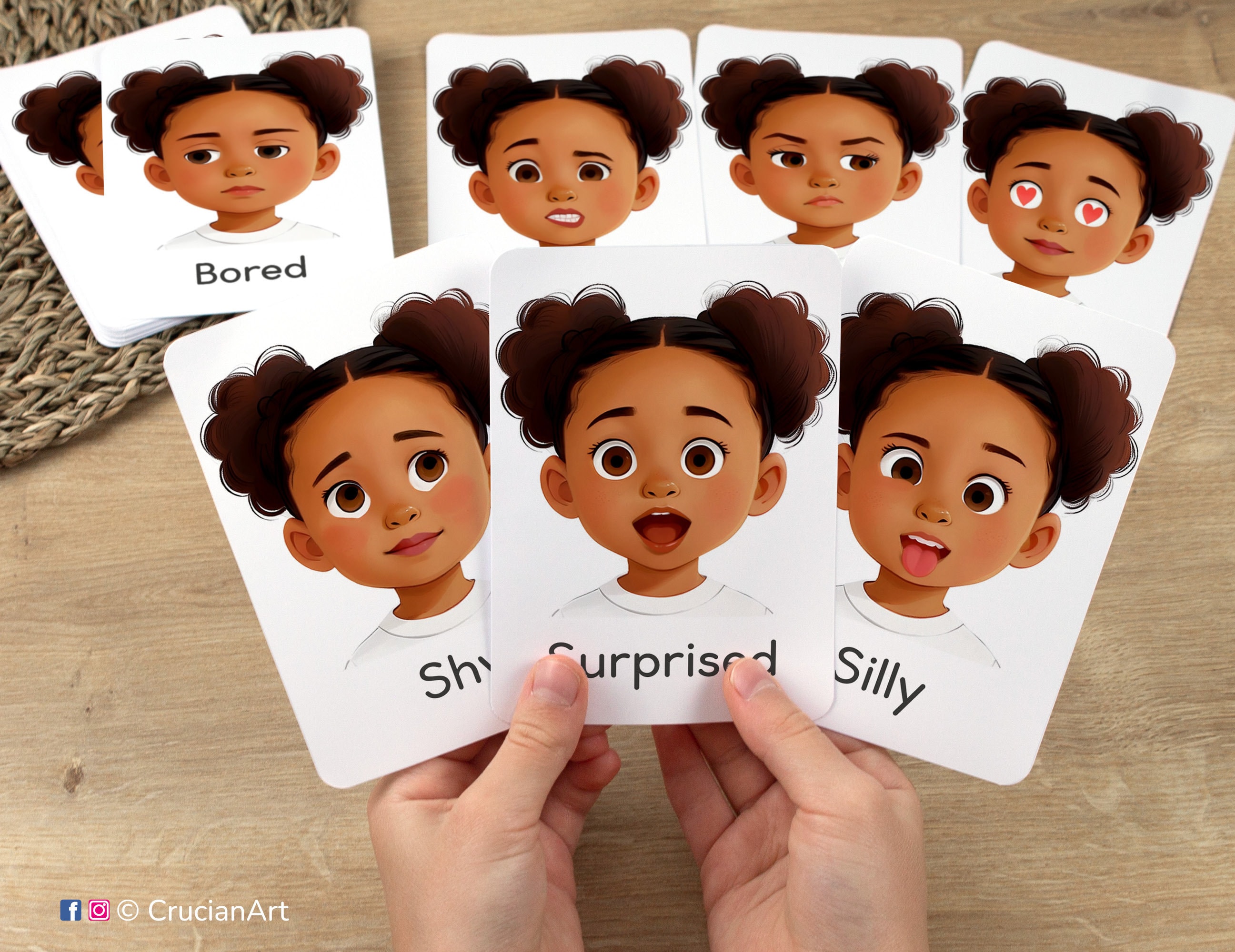 Emotions and Feelings Flash Cards. Printable Learning Flashcards ...