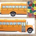 SCHOOL BUS Number Sequence Puzzle. Sequencing 1-10, 11-20 Printable ...