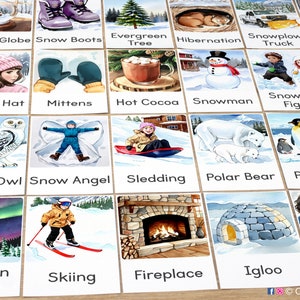 Winter Bingo Game: Printable Preschool, Kindergarten, Toddler Activity ...