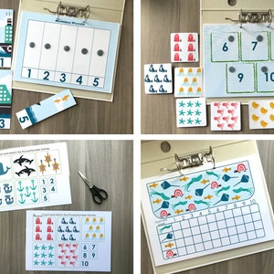 Numbers and Counting Busy Book Pages for Toddlers & Preschoolers ...